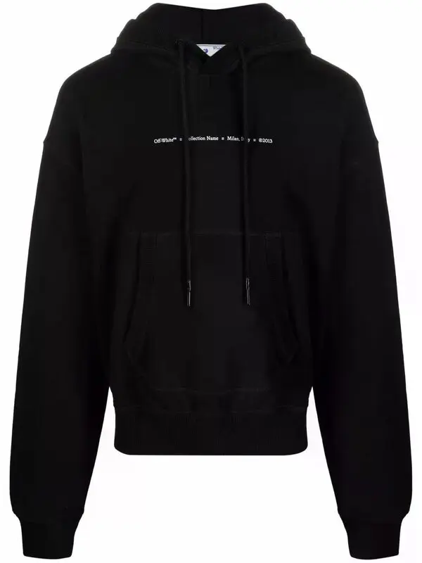 Off-White Arrows Graphic-print Hoodie - Black