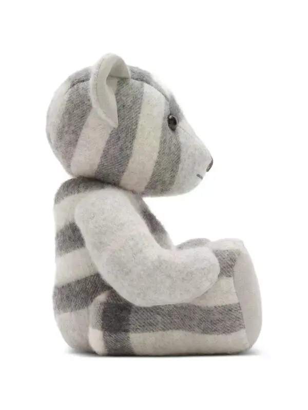 Burberry Check Cashmere Thomas Bear - Grey