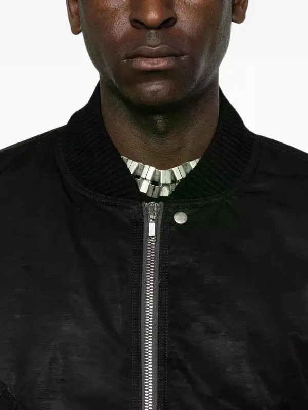 Rick Owens Secchia Flight Ruched-sleeve Bomber Jacket