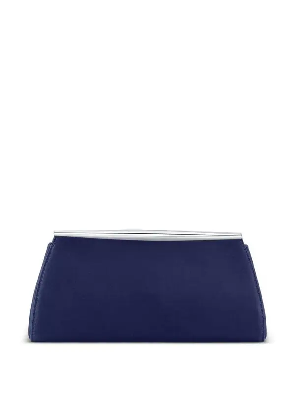 Tyler Ellis Suzannah Satin Clutch Bag - Blue