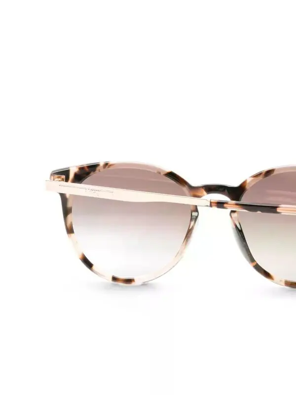 Alexander McQueen Tortoiseshell-effect Round-frame Sunglasses