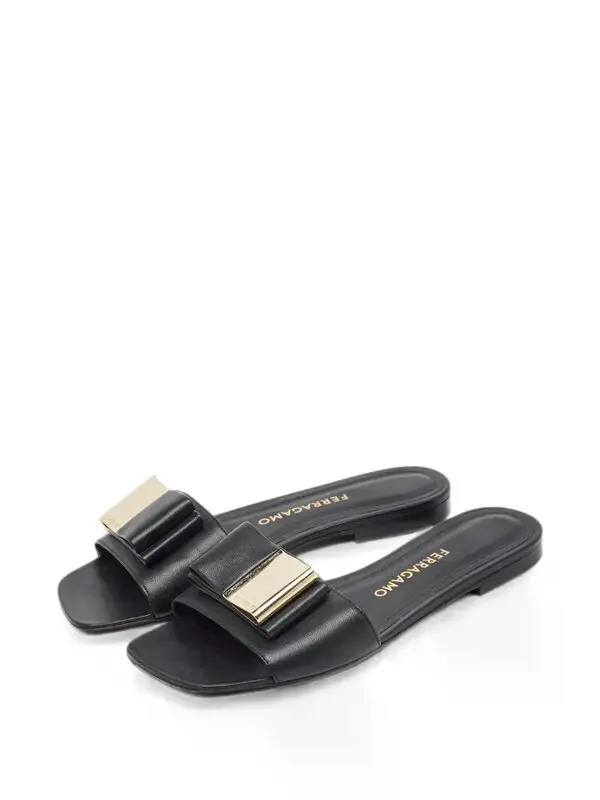 FERRAGAMO Lyana Bow-detail Flat Sandals