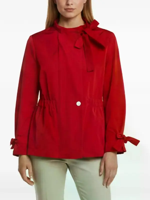 Carolina Herrera Bow Detail Zip-up Jacket