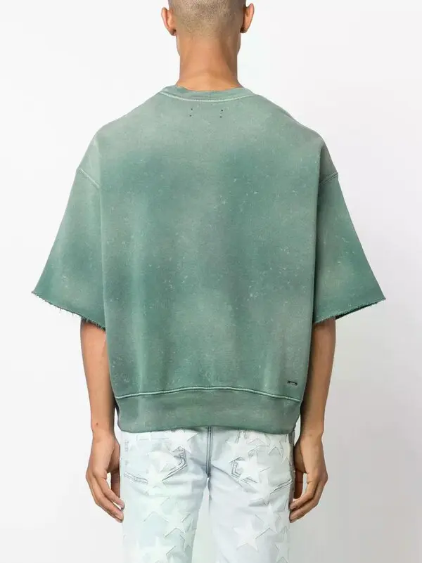 Amiri Vintage Ss Tiger-print Short-sleeve Sweatshirt