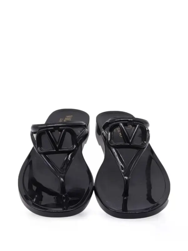 Valentino Garavani Vlogo Thong Sandals - Black