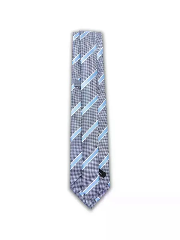 SAPIO Striped Textured Neck Tie - Blue