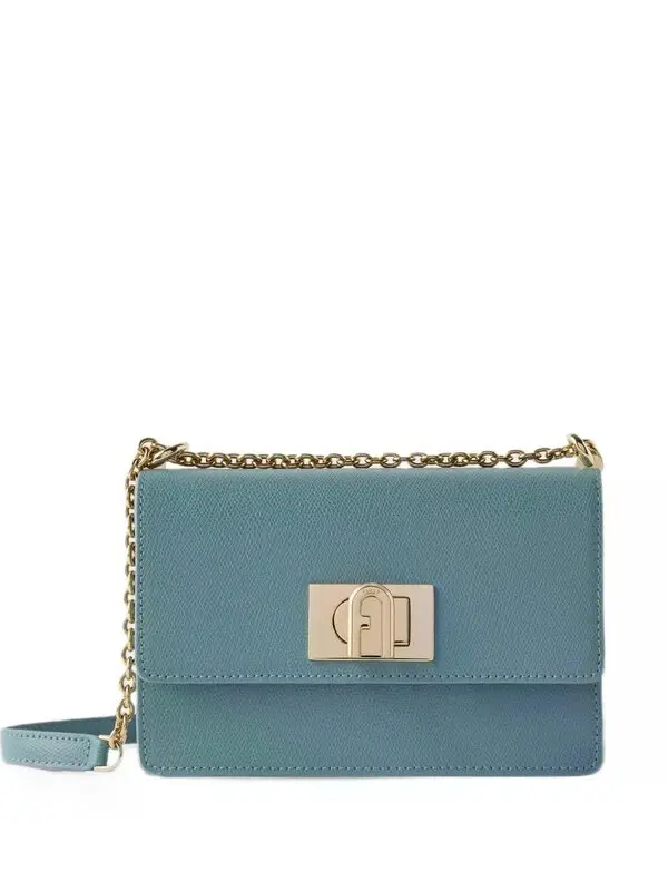 Furla 1927 Grained-leather Mini Bag - Blue