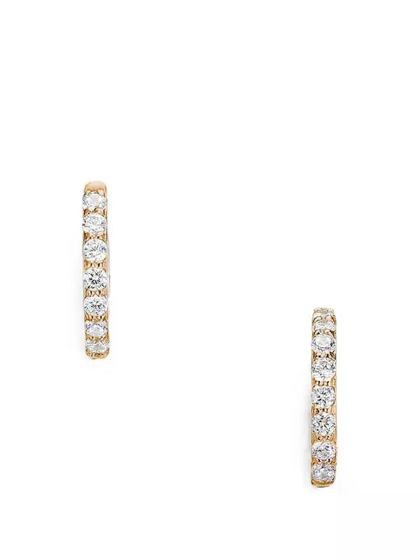 ANABELA CHAN Large Heart Diamond Hoop Earrings