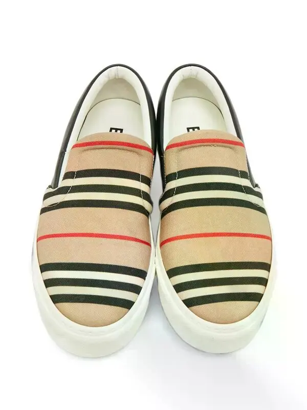 Burberry Striped Slip-on Sneakers