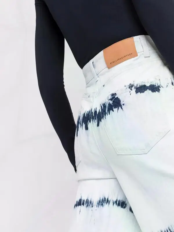 Stella McCartney Tie-dye Cropped Jeans