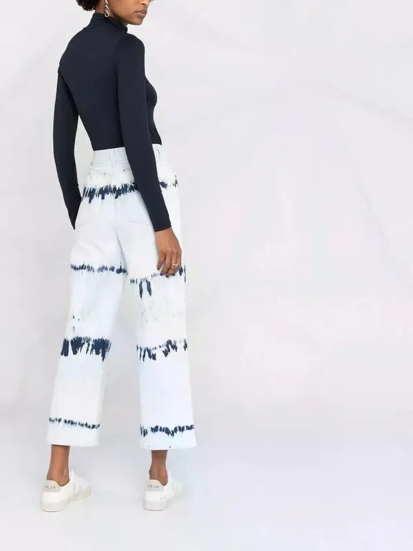 Stella McCartney Tie-dye Cropped Jeans