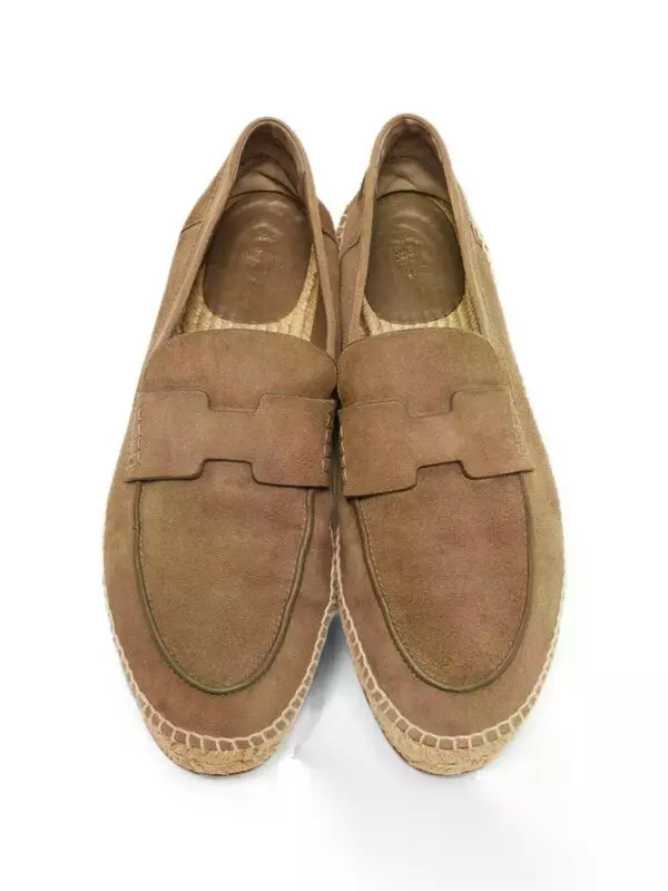 Hermès Trip Suede Espadrille Loafers