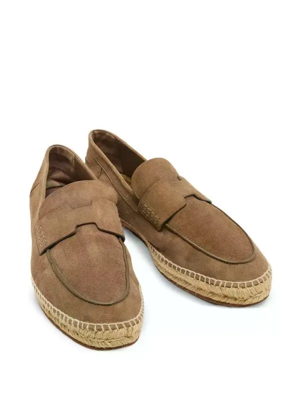 Hermès Trip Suede Espadrille Loafers
