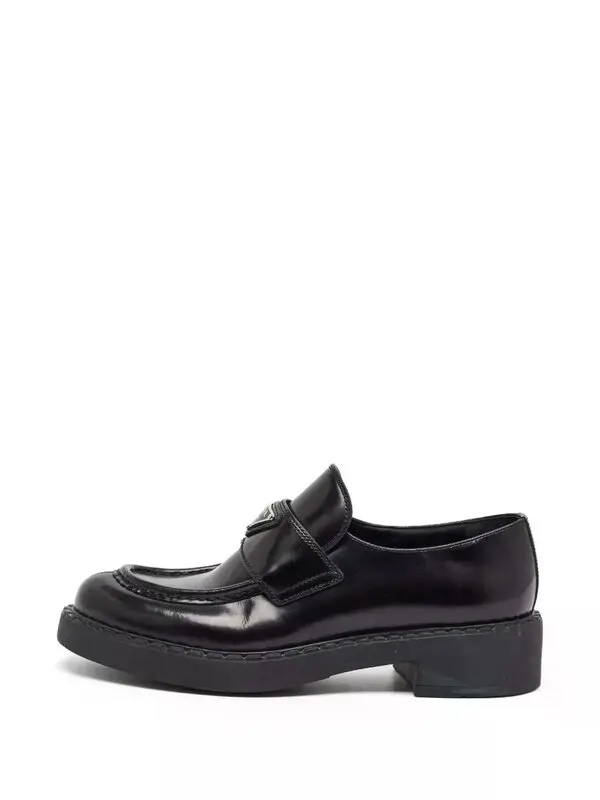 Prada Triangle Logo-plaque Penny Loafers