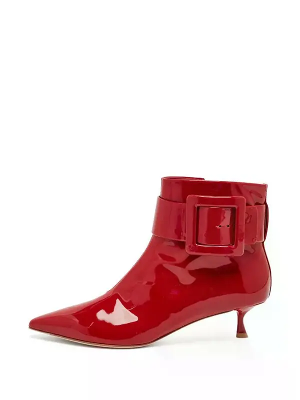 ROGER VIVIER Patent Leather Ankle Boots