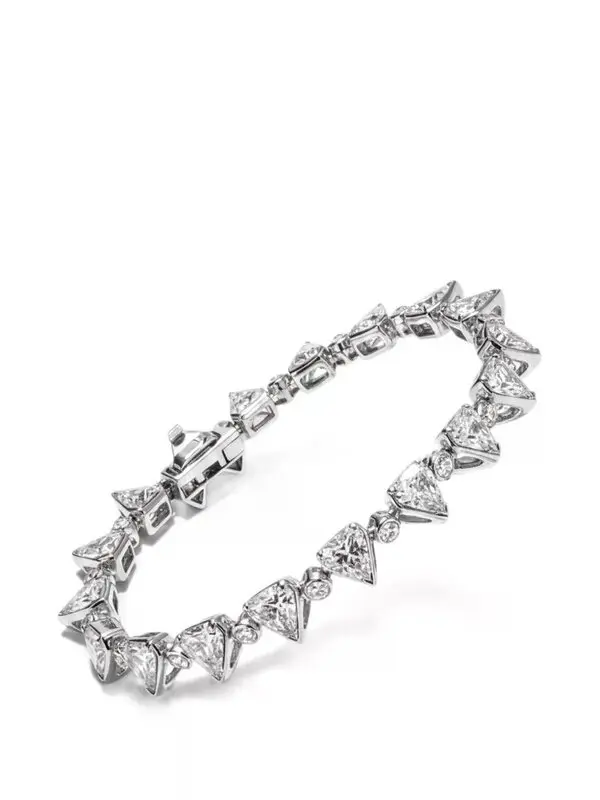 DI VOLPE Lo Scudo" Sapphire Tennis Bracelet - Silver