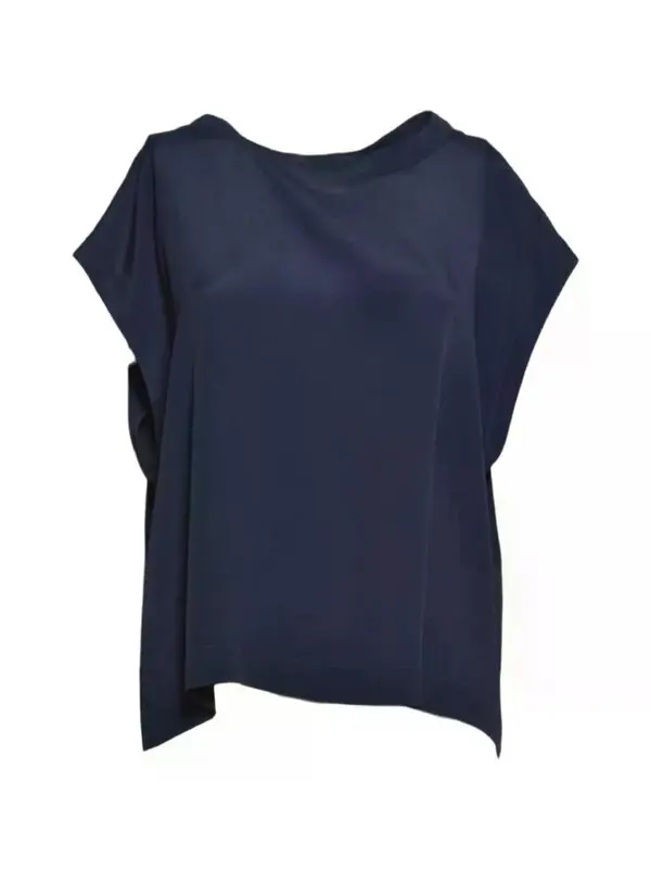 Momoni Cap-sleeve Boat-neck Top