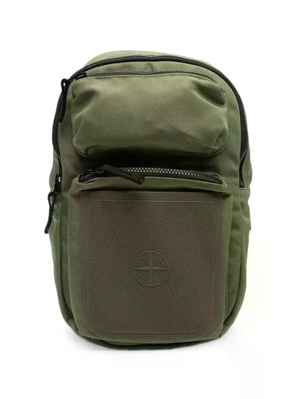 Stone Island Logo-patch Panelled Backpack