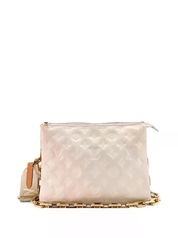 LOUIS VUITTON Coussin Bag Monogram Embossed Lambskin Pm Crossbody Bag