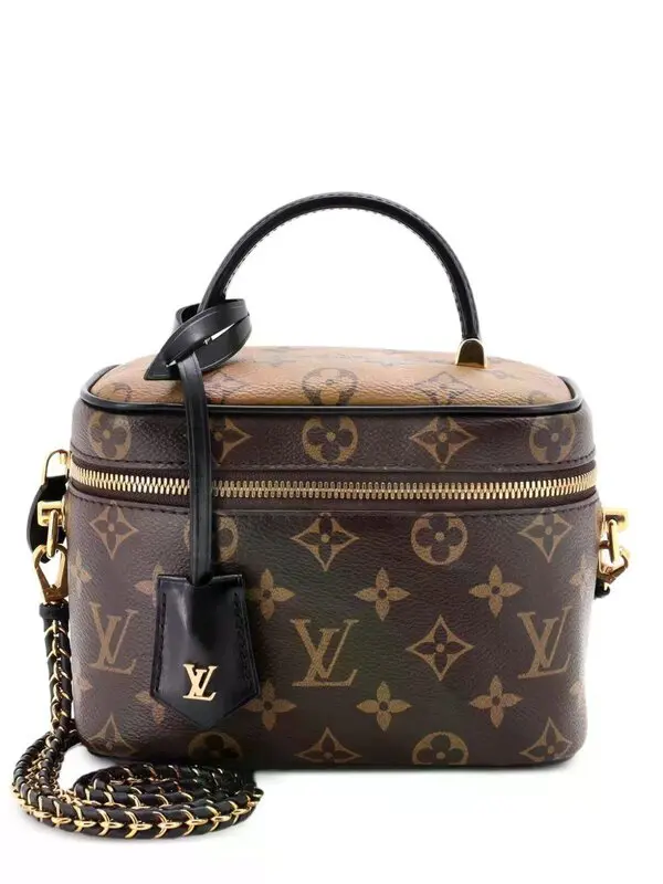 LOUIS VUITTON Vanity Handbag Reverse Monogram Canvas Pm Satchel