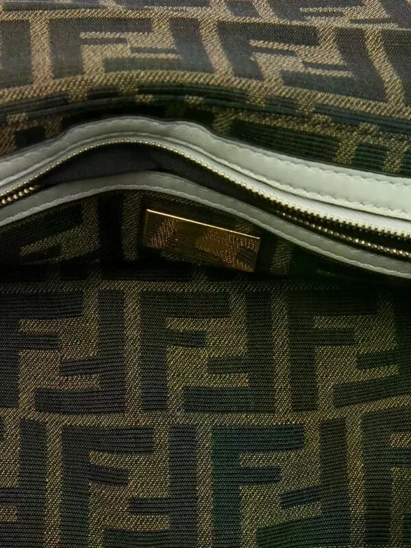 Fendi 2010-2026 Crochet Raffia Baguette Satchel