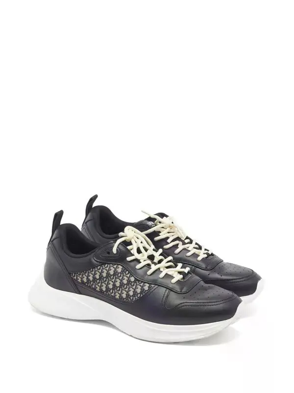 Dior B25 Oblique Jacquard Leather Sneakers