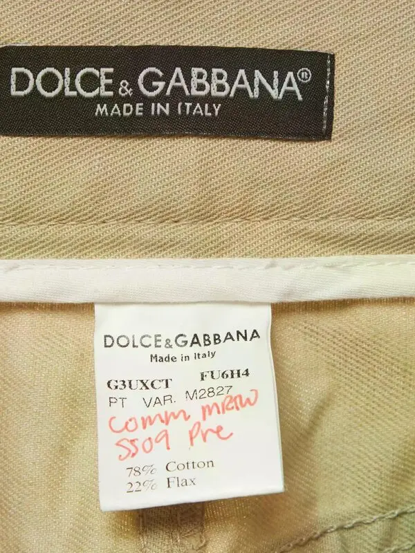 Dolce & Gabbana Gabardine Straight-fit Trousers