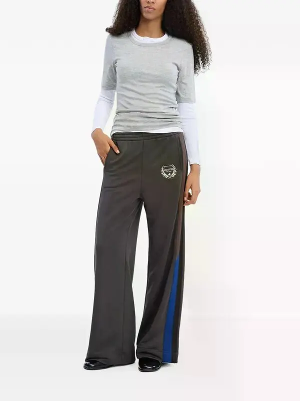 Munthe Vexation Logo-embroidered Side-stripe Track Pants