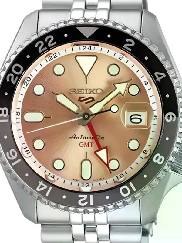 SEIKO PREOWNED Seiko 5 Sports Gmt Stainless Steel Automatic Watch