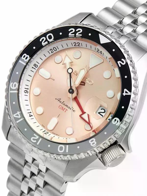 SEIKO PREOWNED Seiko 5 Sports Gmt Stainless Steel Automatic Watch