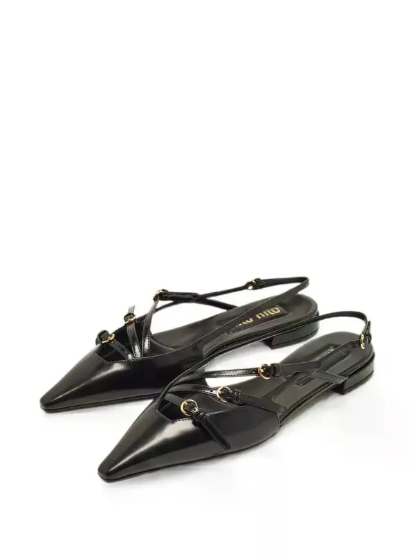 Miu Miu Buckle-detail Slingback Pumps