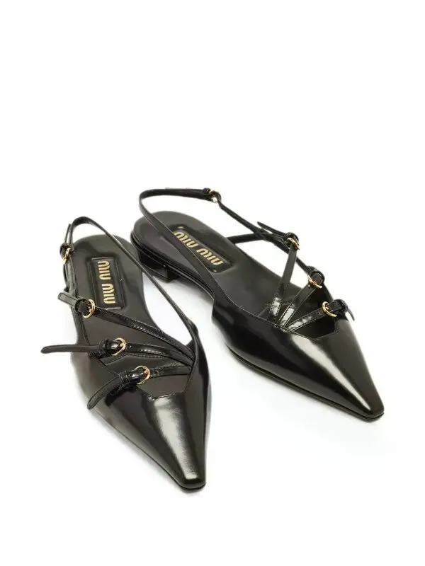 Miu Miu Buckle-detail Slingback Pumps