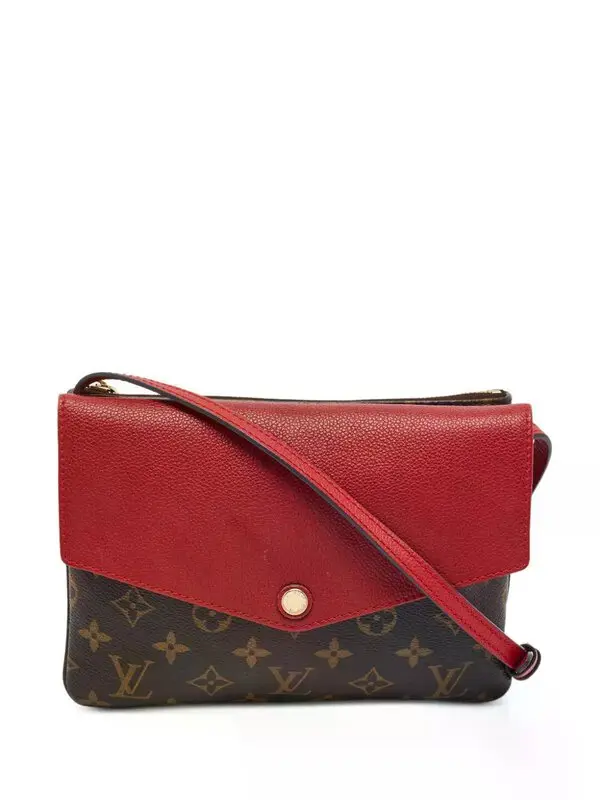 LOUIS VUITTON 2015 Twice Monogram Crossbody Bag - Red