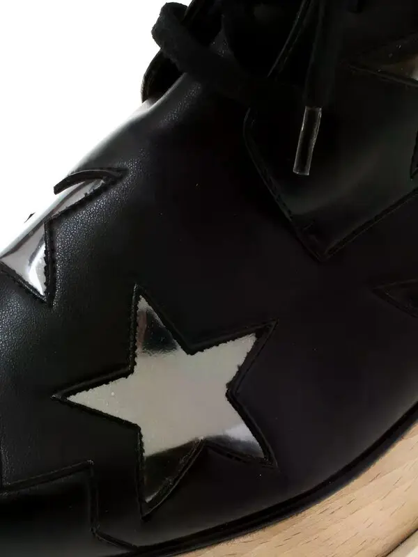 Stella McCartney Star Detail Lace-up Platform Ankle Boots