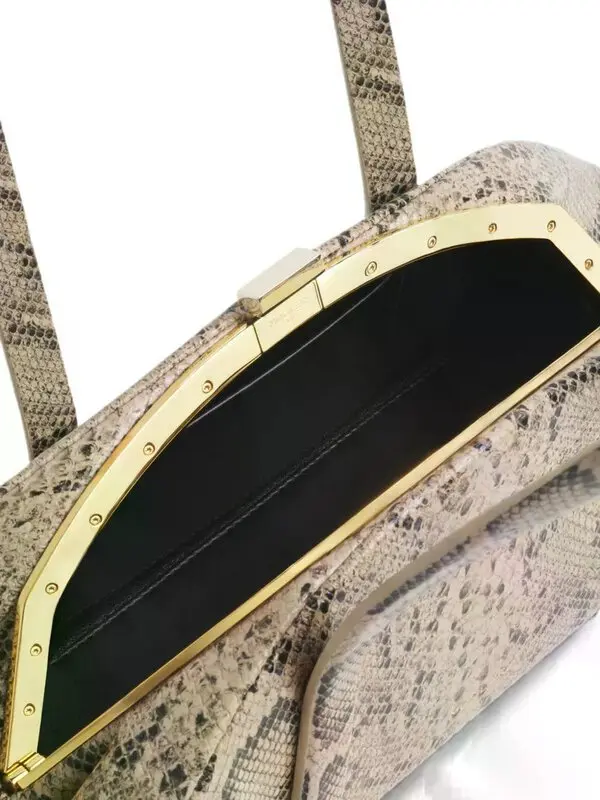 MUGLER Snake Lua Bag - Neutrals