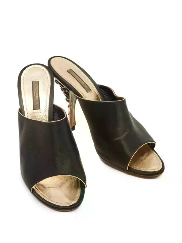 LOUIS VUITTON Embellished Open-toe Heeled Sandals
