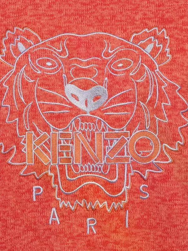 Kenzo Tiger Embroidered Crew Neck Sweater