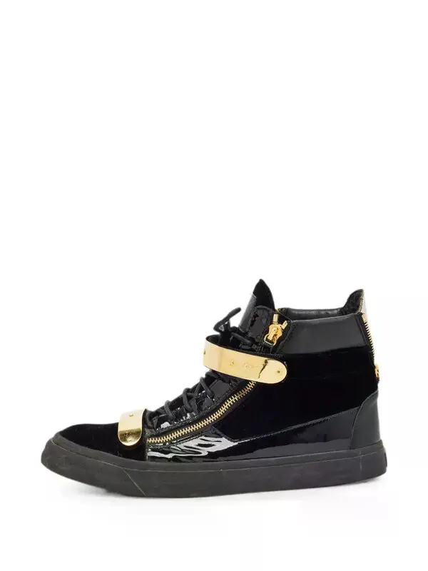 GIUSEPPE ZANOTTI Coby Metallic Strap Sneakers