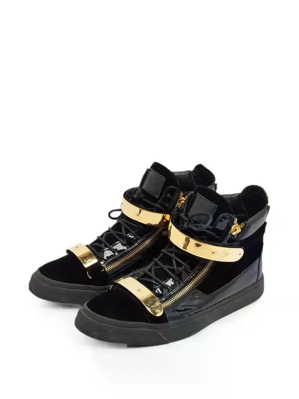 GIUSEPPE ZANOTTI Coby Metallic Strap Sneakers