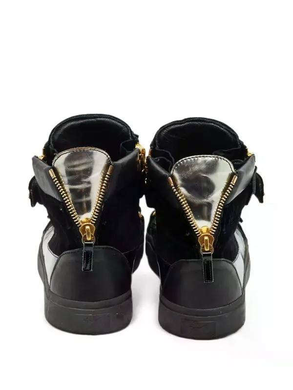 GIUSEPPE ZANOTTI Coby Metallic Strap Sneakers