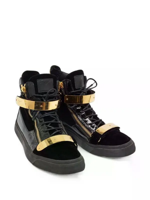 GIUSEPPE ZANOTTI Coby Metallic Strap Sneakers