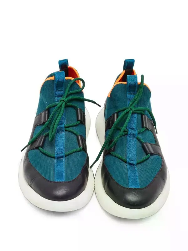 Hermès Duel Leather Panelled Sneakers