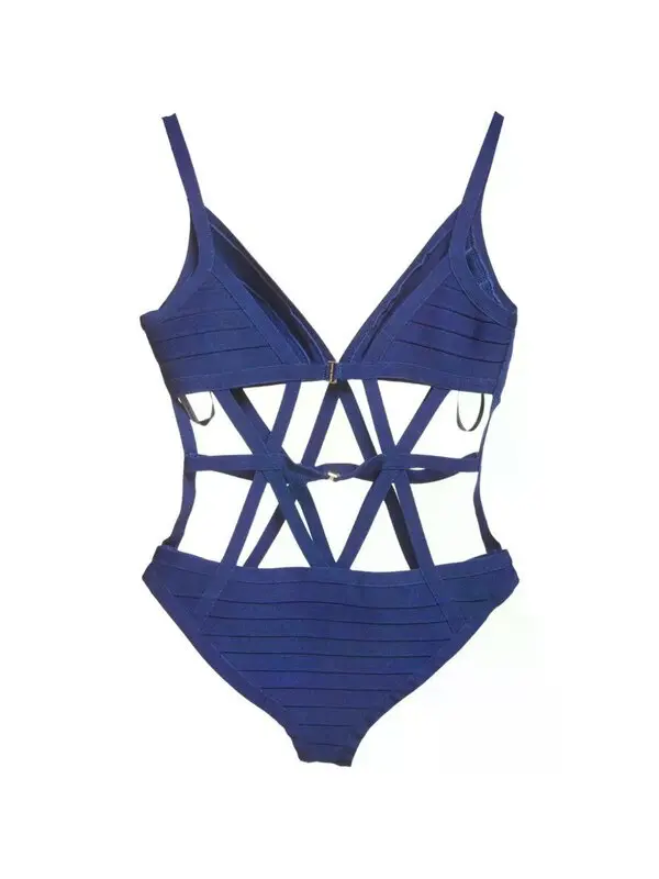 Herve Leger Cutout Bandage Swimsuit