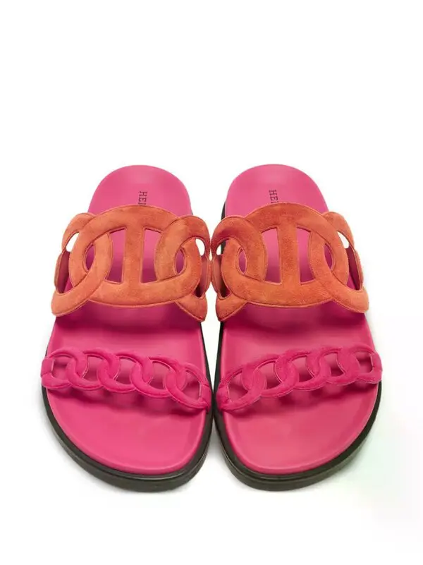 Hermès Chaine D'ancre Strap Sandals - Pink