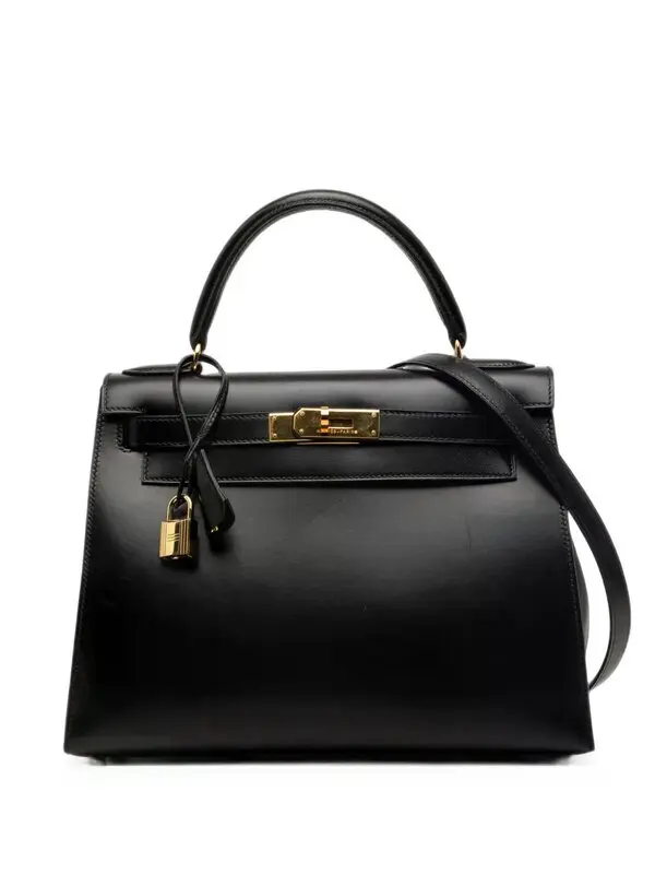 Hermès 1993 Box Calf Kelly Sellier 28 Satchel
