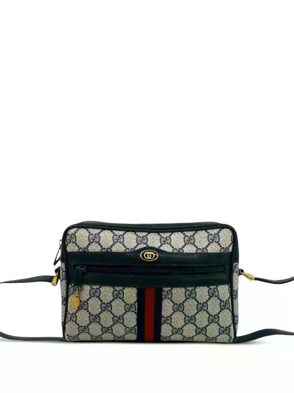 Gucci Gg Supreme Interlocking G Web Crossbody Bag