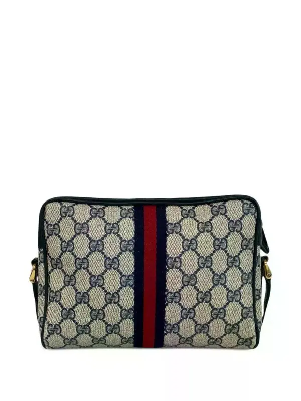 Gucci Gg Supreme Interlocking G Web Crossbody Bag