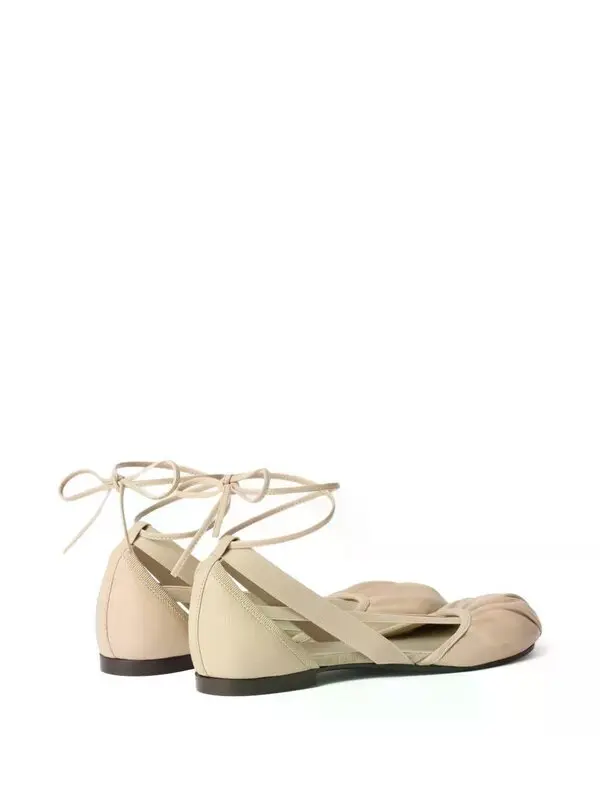 LEMAIRE Flat Pedille Ballerinas In Goat Leather - Neutrals