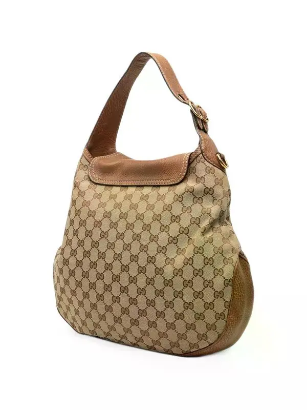 Gucci 2000-2015 Large Gg Canvas New Pelham Satchel