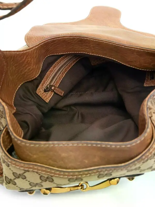 Gucci 2000-2015 Large Gg Canvas New Pelham Satchel